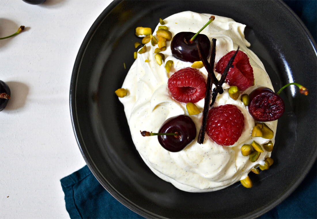Crème chantilly mascarpone et vanille - Sucré - Mauricette Crème chantilly mascarpone et vanille - Sucré - Mauricette