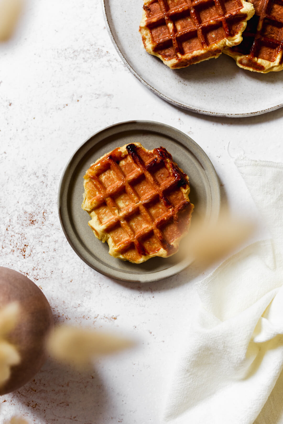 Gaufres liégeoises à la vanille - Mauricette